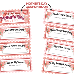 Free Printable Mother’s Day Coupon Book For Mom from Kids (PDF) – My ...