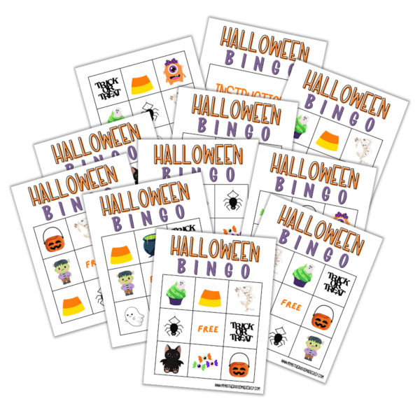 Free Printable Halloween Bingo Cards PDF – My Motherhood Made Easy