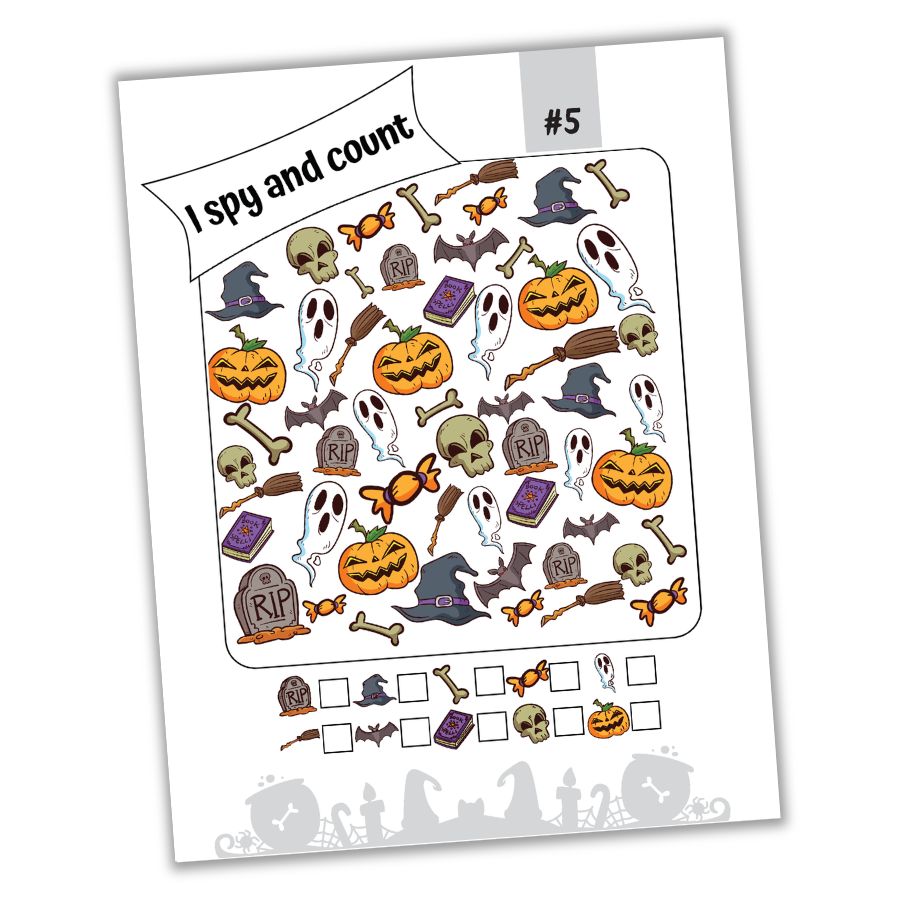 FREE Halloween I Spy Worksheets PDF (2022) – My Motherhood Made Easy