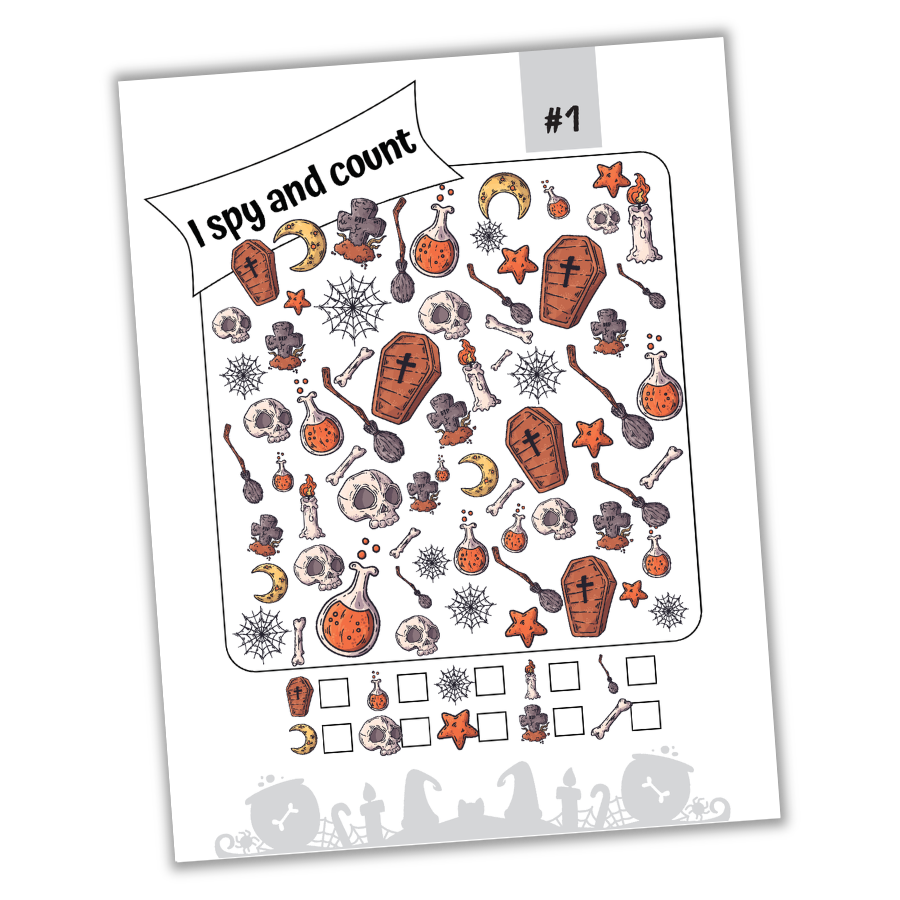FREE Halloween I Spy Worksheets PDF (2022) – My Motherhood Made Easy