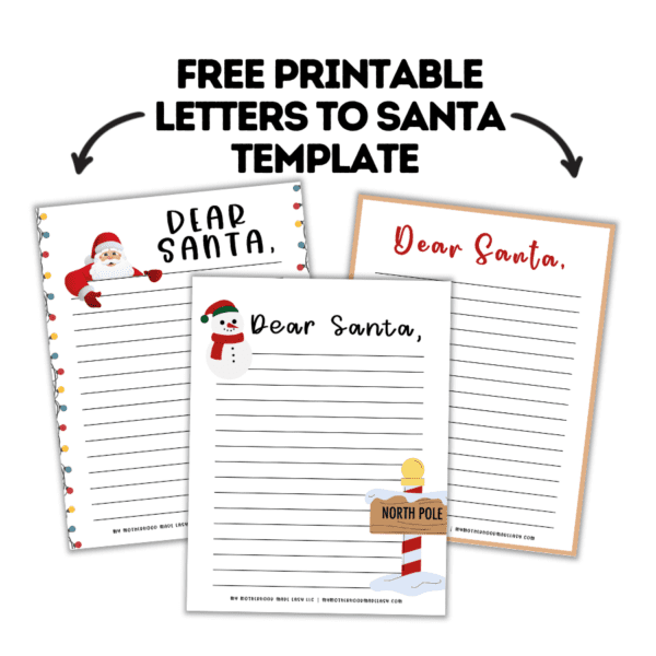Free Printable Letters to Santa Template for Kids and Adults (2023 ...