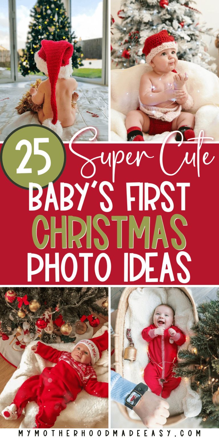 25 Super Cute Baby’s First Christmas Photo Ideas – My Motherhood Made Easy