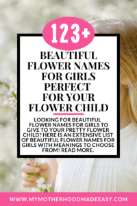 123+ Beautiful Flower Names for Girls for Your Flower Child