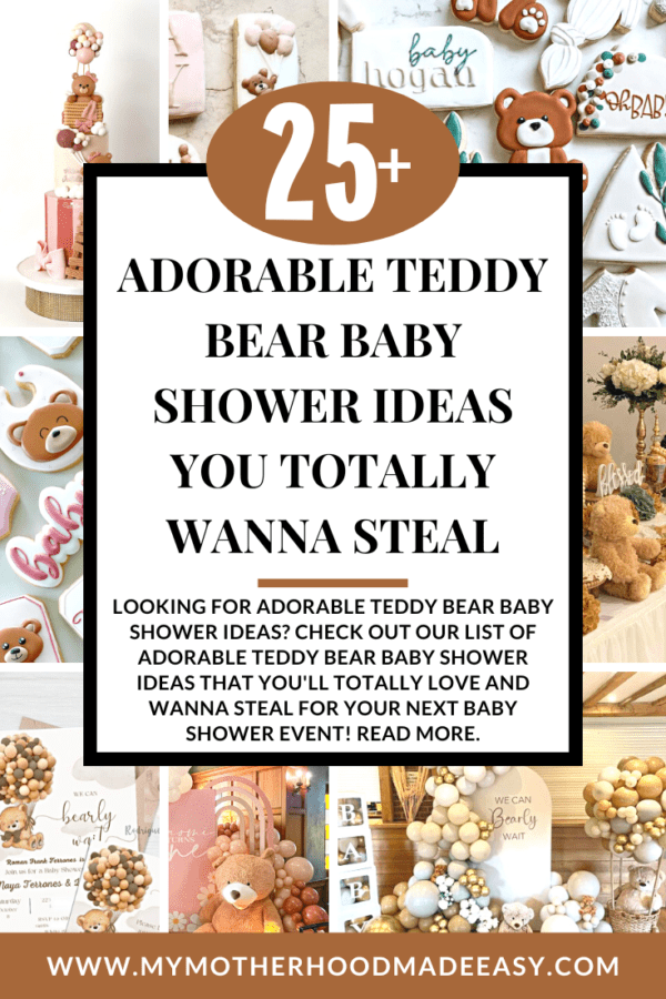 25+ Adorable Teddy Bear Baby Shower Ideas [You Must See] – My ...