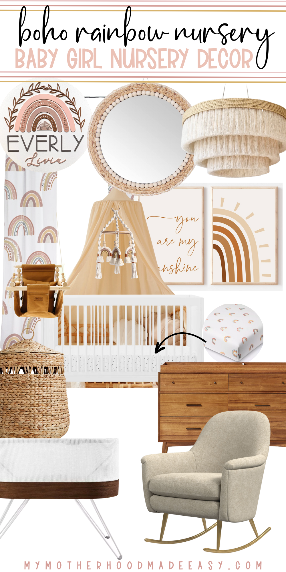 DIY Boho Rainbow Nursery Baby Room Decor Inspiration [You’ll Love] – My ...