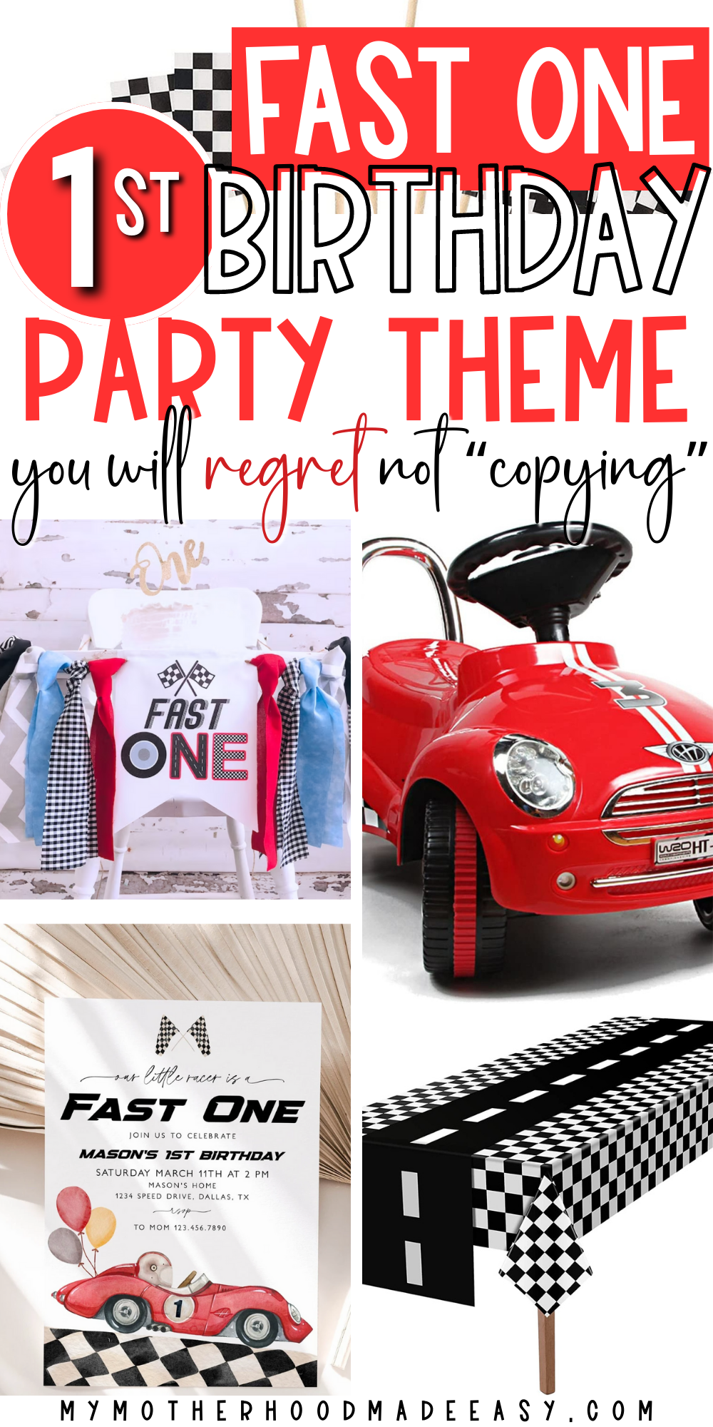 Fast One First Birthday Party Theme Ideas [DIY Friendly] – My ...