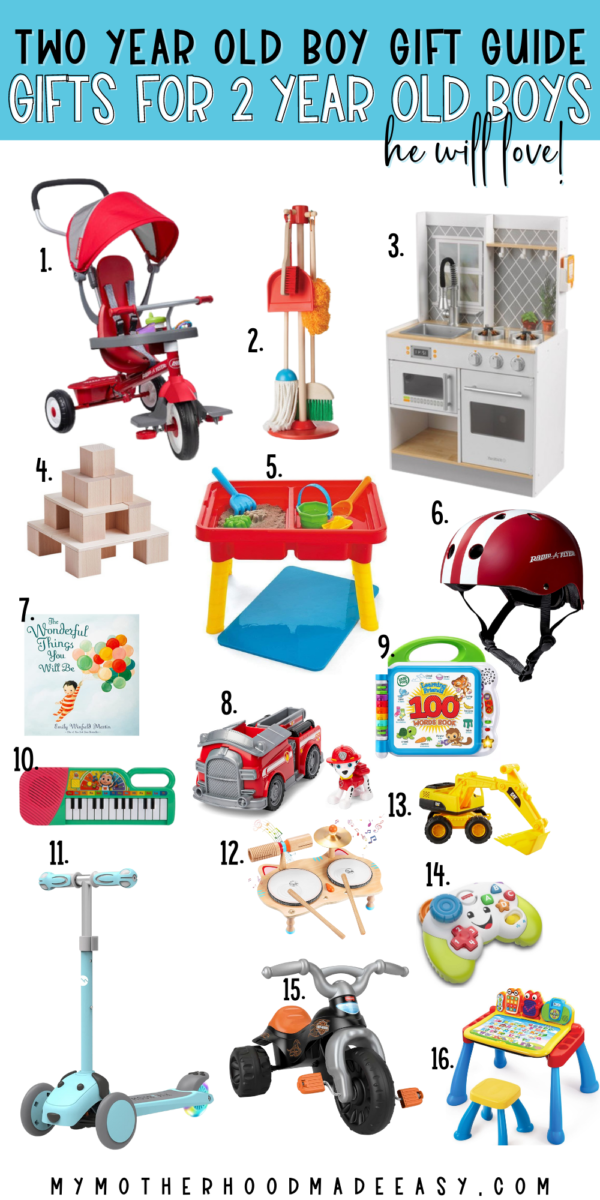 Best Gifts for Two Year Old Boys [2 Year Old Boy Gift Guide] – My Motherhood Made Easy