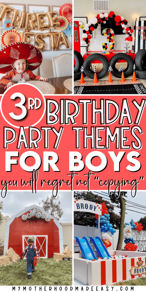 15+ Unique & Creative 3rd Birthday Themes & Ideas for Boys – My ...