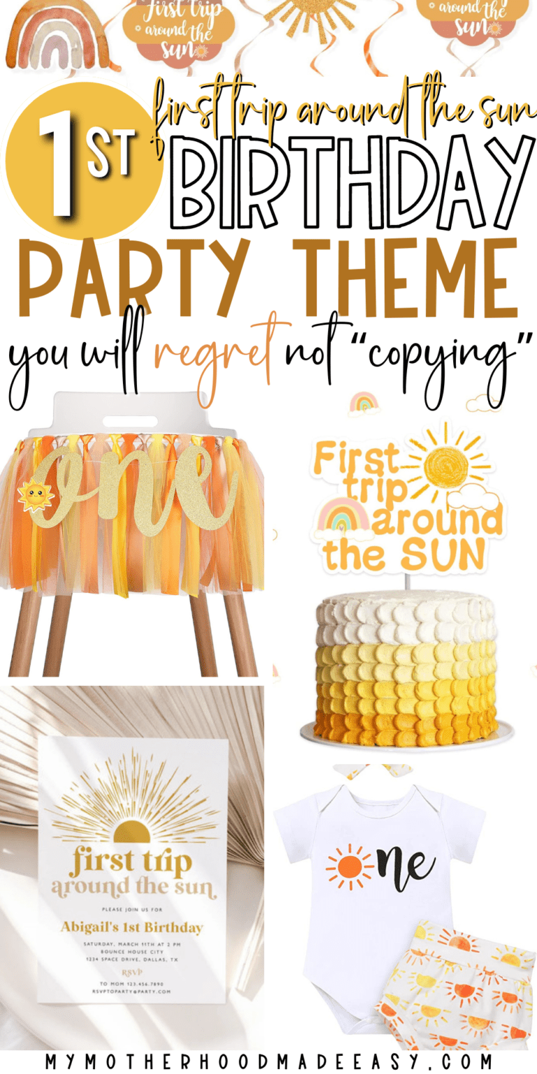 First Trip Around the Sun Birthday Party Theme Ideas [DIY Friendly ...