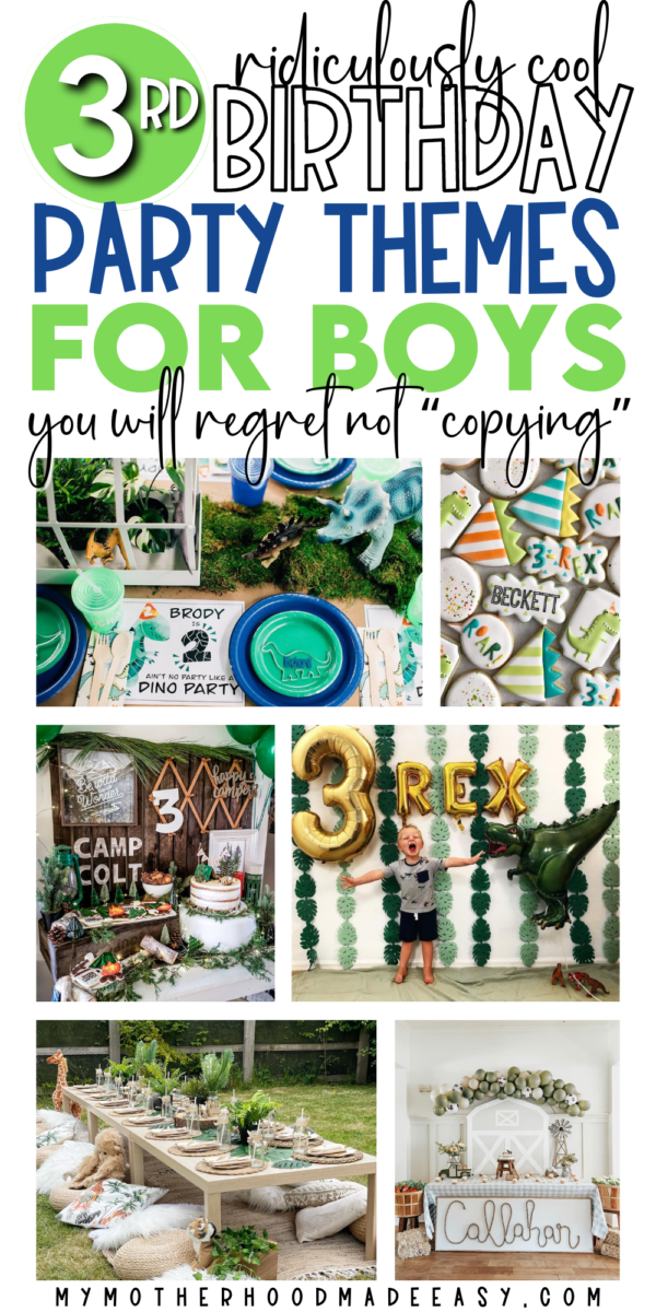 15+ Unique & Creative 3rd Birthday Themes & Ideas for Boys – My ...