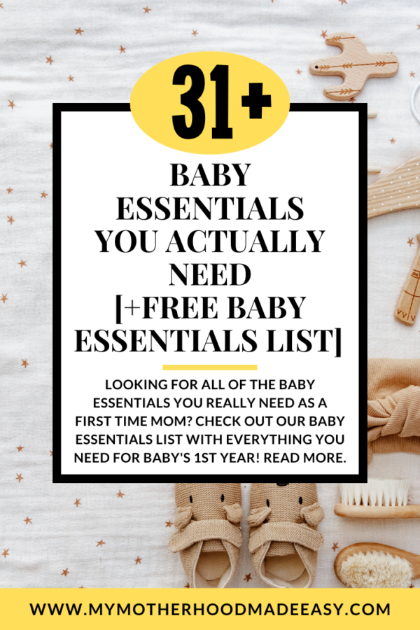 31+ Baby Essentials You Actually Need (+Free Baby Essentials List) – My ...