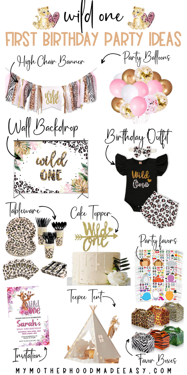 Wild One First Birthday Party Theme Ideas [DIY Friendly] – My ...