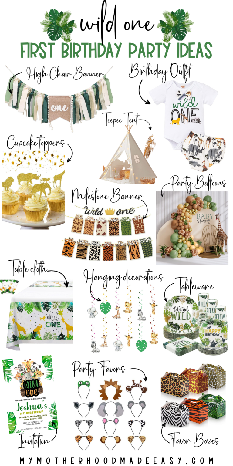 Wild One First Birthday Party Theme Ideas [DIY Friendly] – My ...