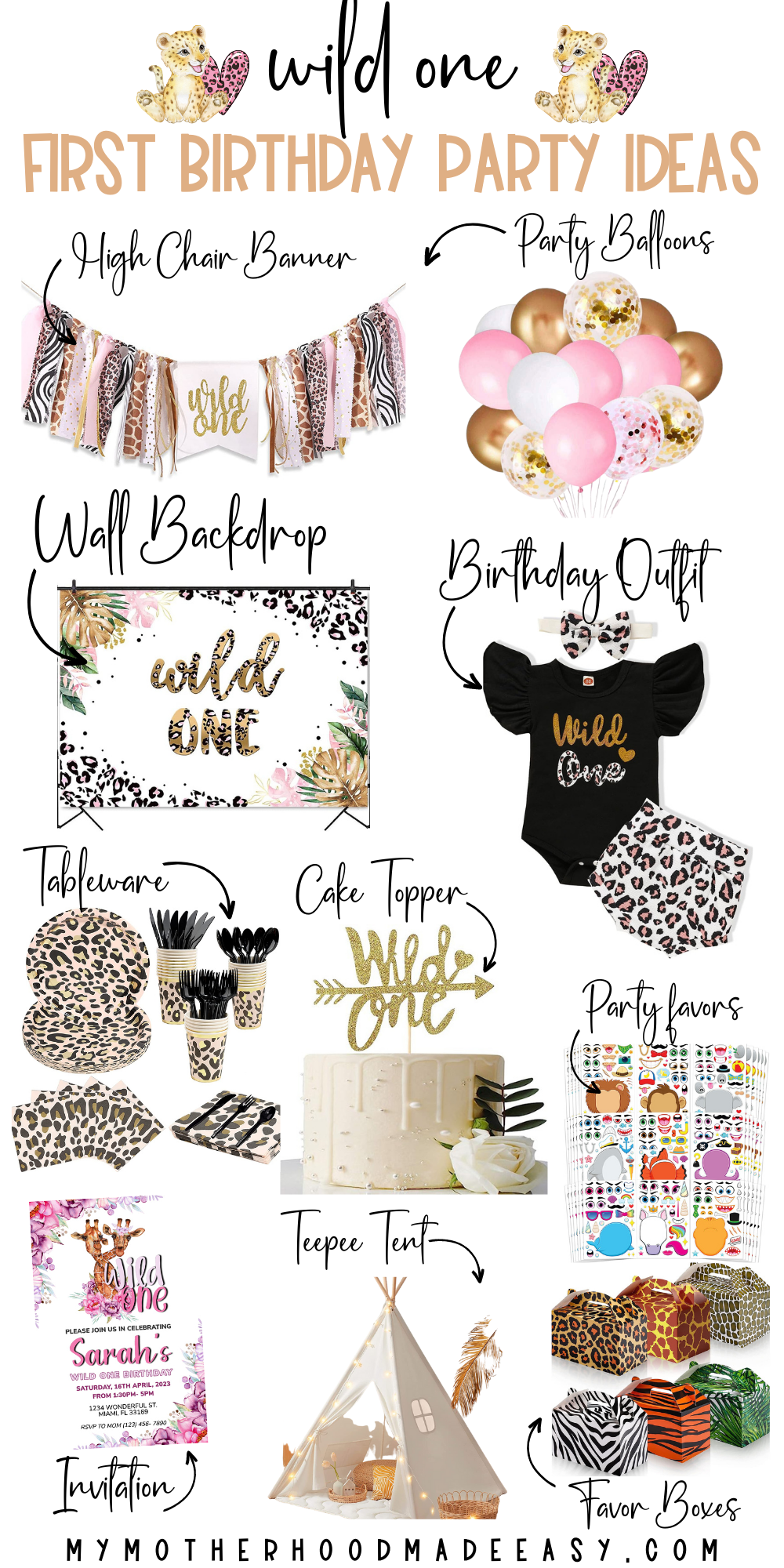 Wild One First Birthday Party Theme Ideas [DIY Friendly] – My ...