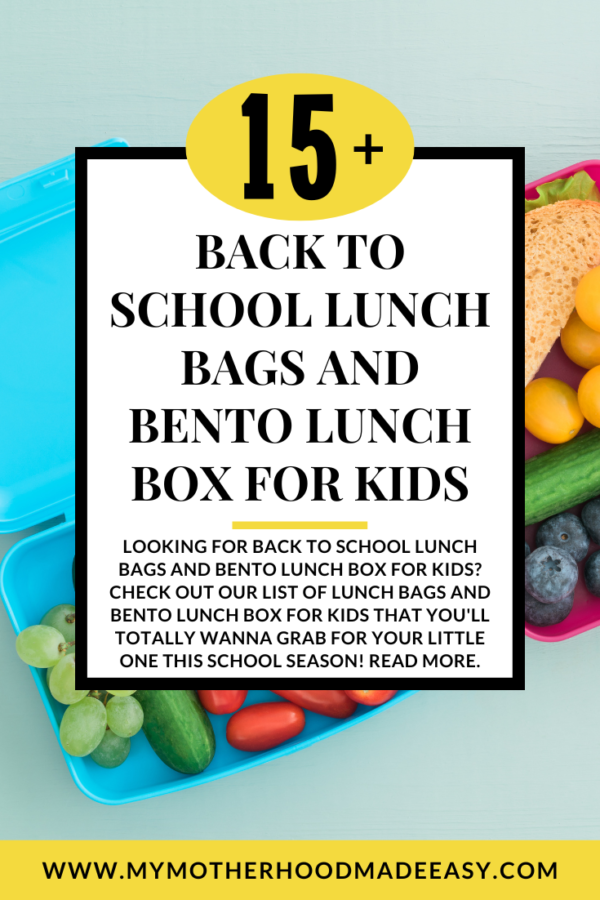 15+ Back to School Lunch Bags and Bento Lunch Box for Kids – My ...
