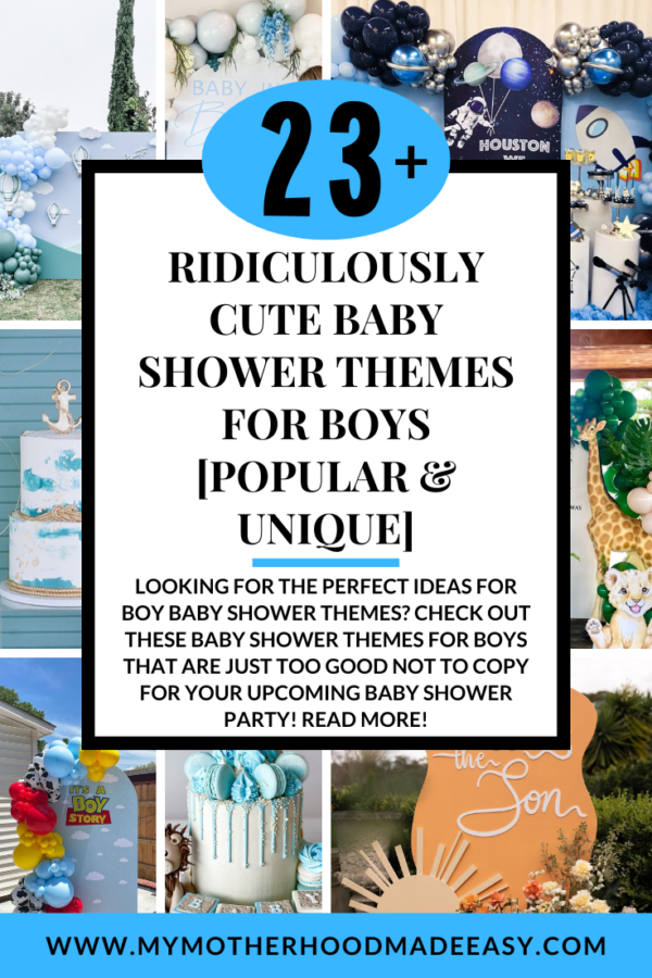 23+ Ridiculously Cute Baby Shower Themes for Boys [Popular & Unique in ...