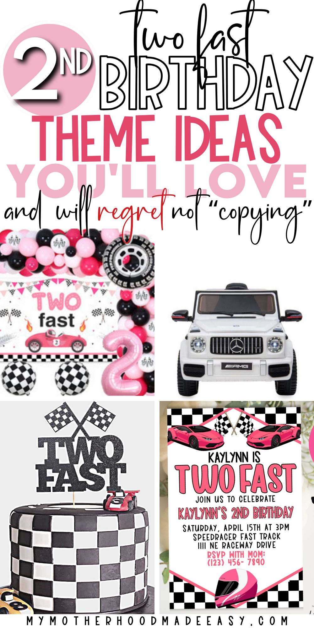 DIY Two Fast Birthday Theme Ideas [You’ll Wanna Copy] – My Motherhood ...