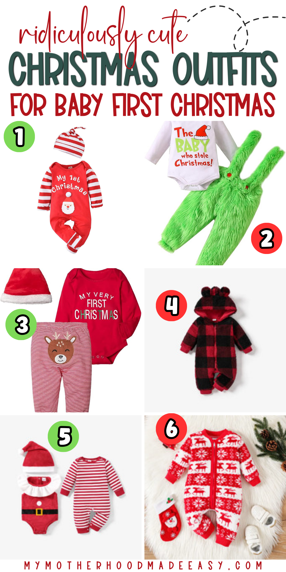 15+ Cute and Festive Baby First Christmas Outfit Ideas [You’ll Love ...