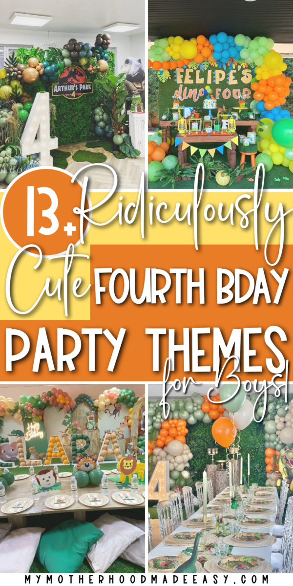 13+ Creative & Unique 4th Birthday Party Ideas for Boys 2023