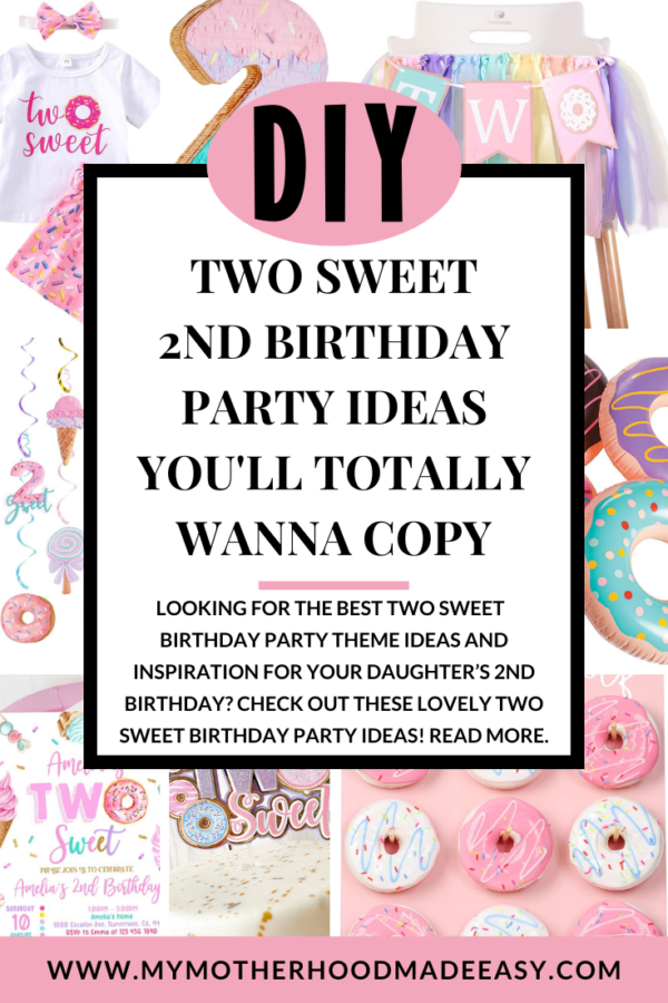 Two Sweet 2nd Birthday Party Theme Ideas (DIY Friendly) – My Motherhood ...