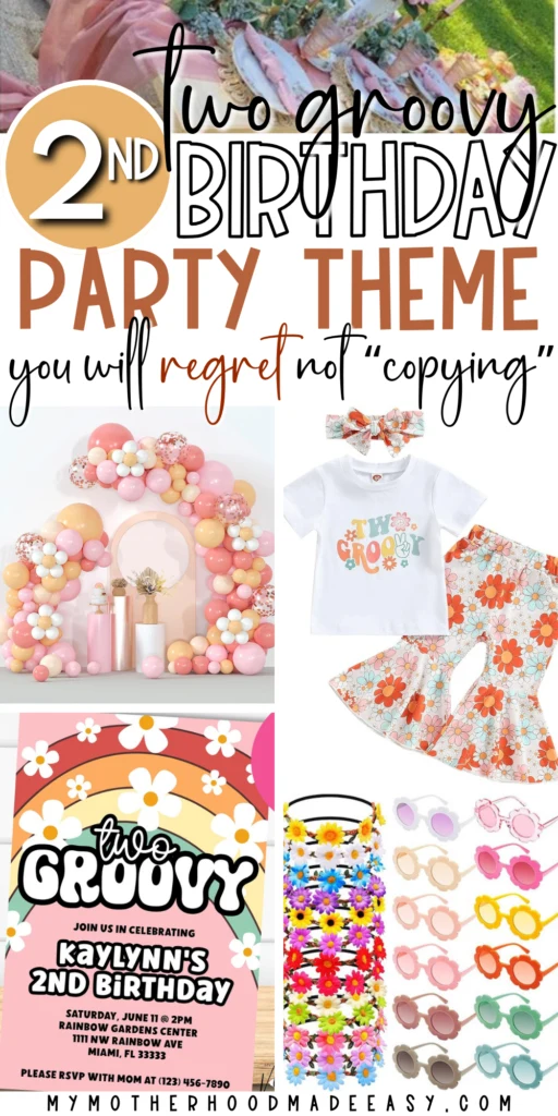 DIY Two Groovy Birthday Theme Ideas (You’ll Love) – My Motherhood Made Easy