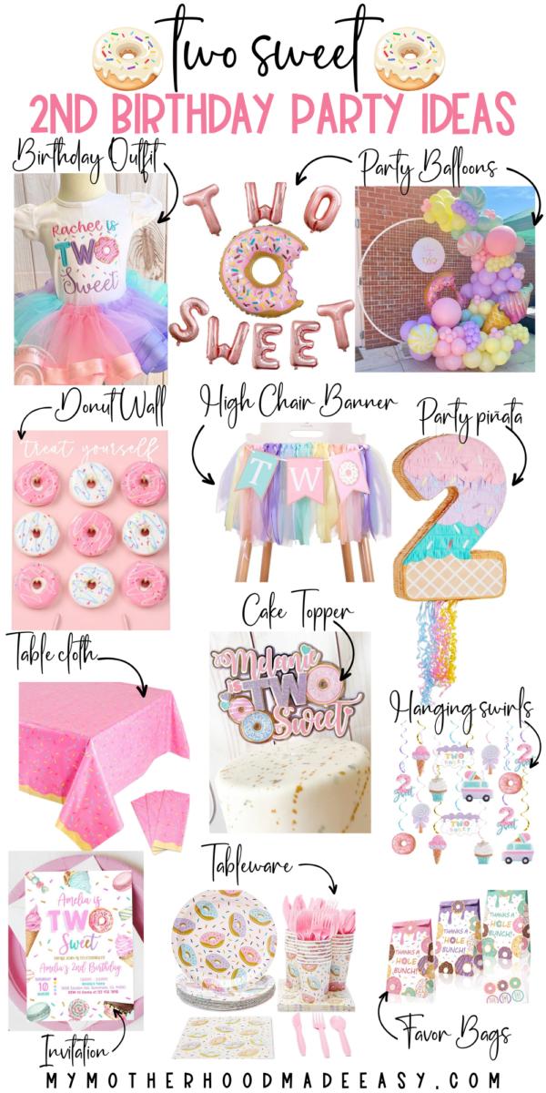 Two Sweet 2nd Birthday Party Theme Ideas (DIY Friendly) – My Motherhood ...