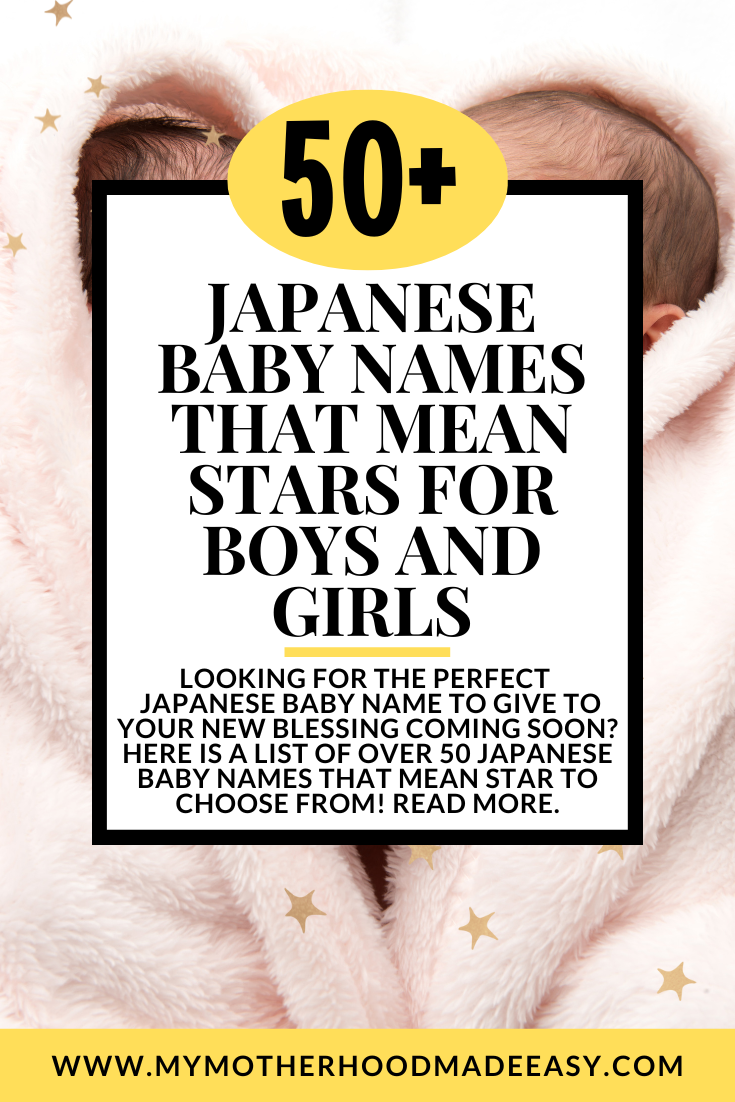 50+ Beautiful Japanese Names that mean Star for Boys & Girls – My ...
