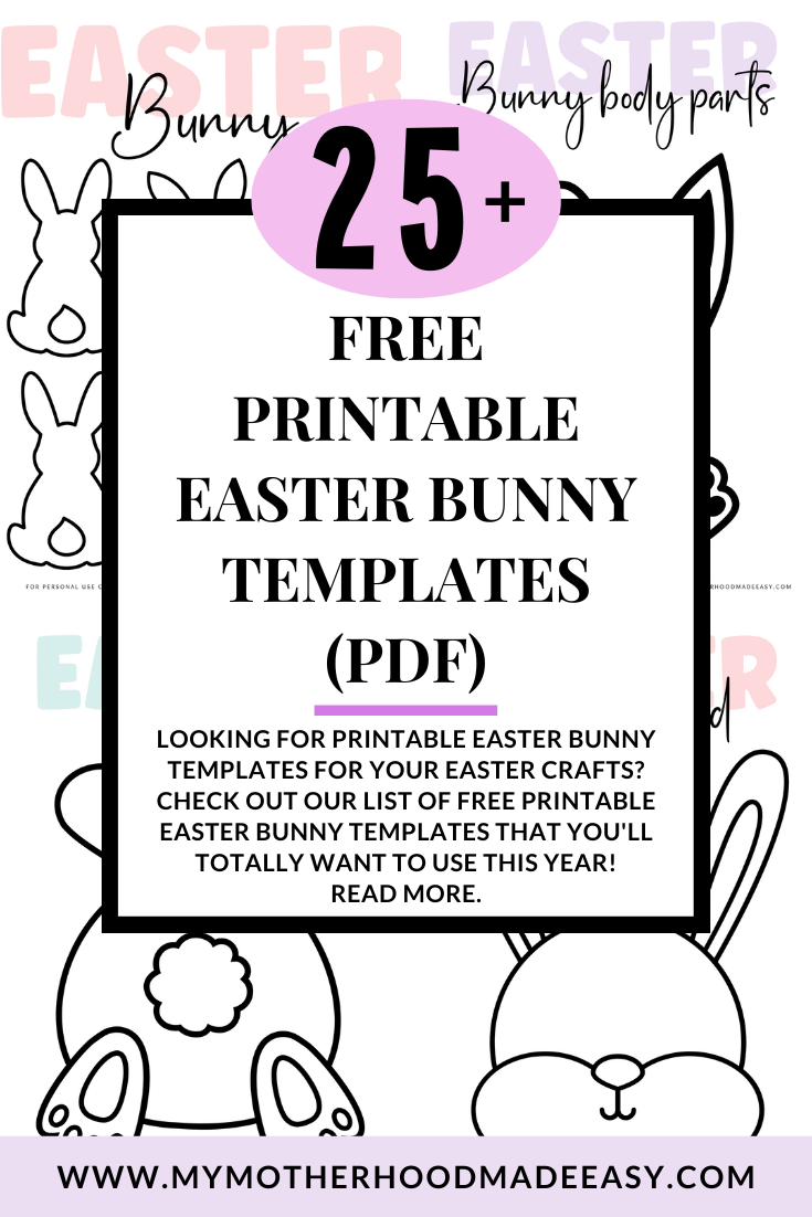 bunny templates – My Motherhood Made Easy