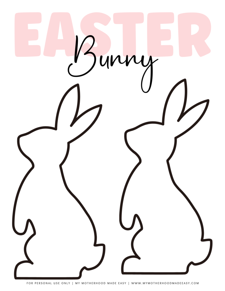 25+ FREE Printable Easter Bunny Templates (PDF) (2025)