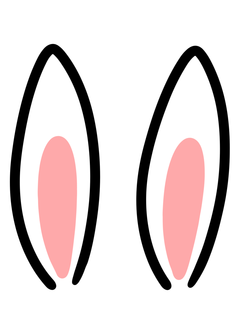 Free Printable Easter Bunny Ears Template For Kids Crafts