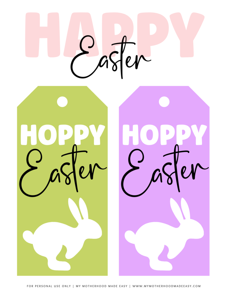 25+ FREE Easter Tags Printable Templates (Cute & Unique)