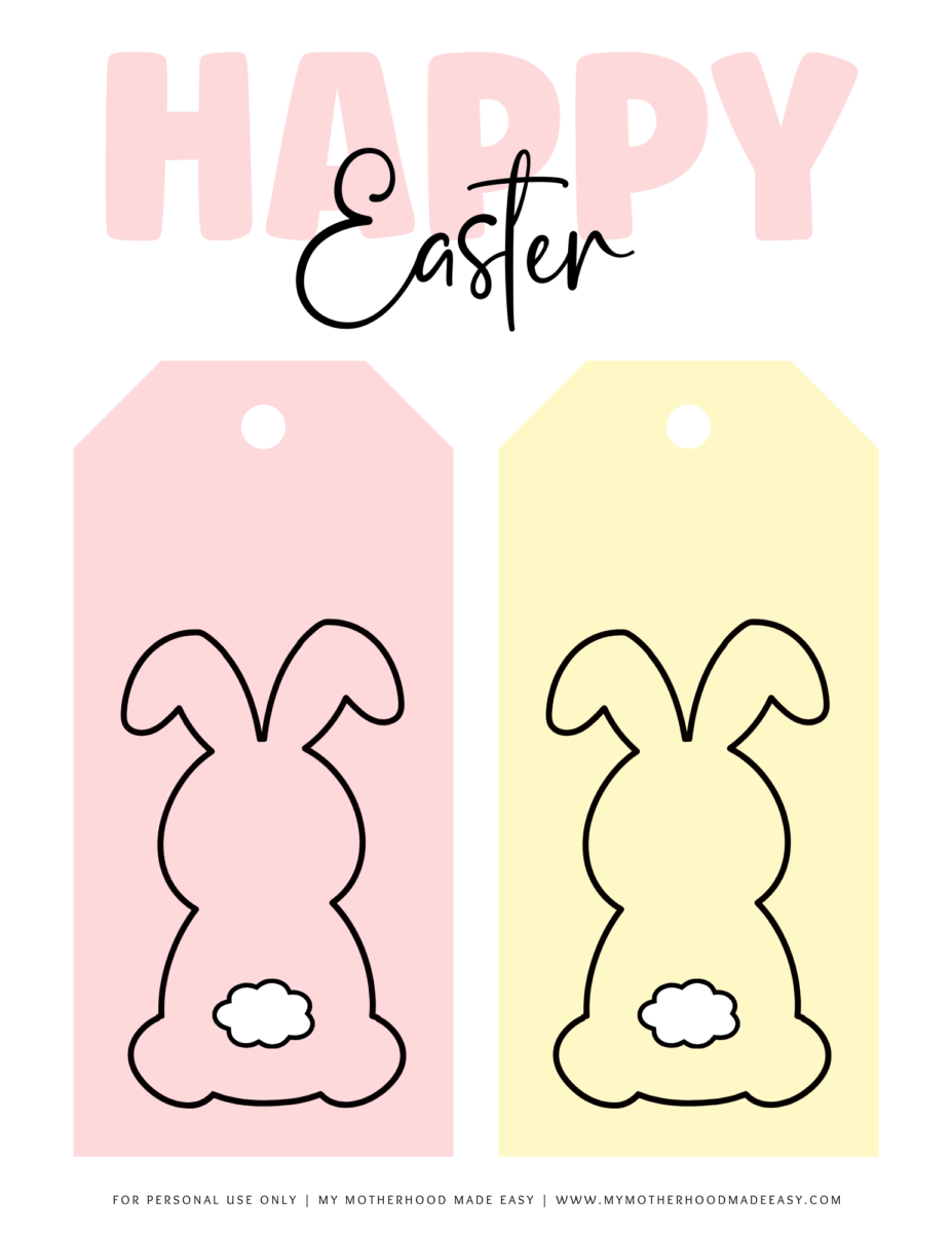 25+ FREE Easter Tags Printable Templates (Cute & Unique)
