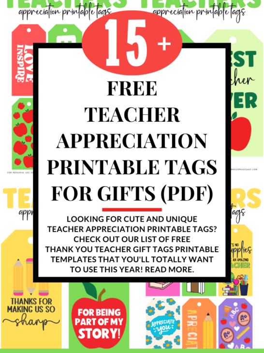 FREE All About My Teacher Printable PDF (Thank You Gift) – My ...