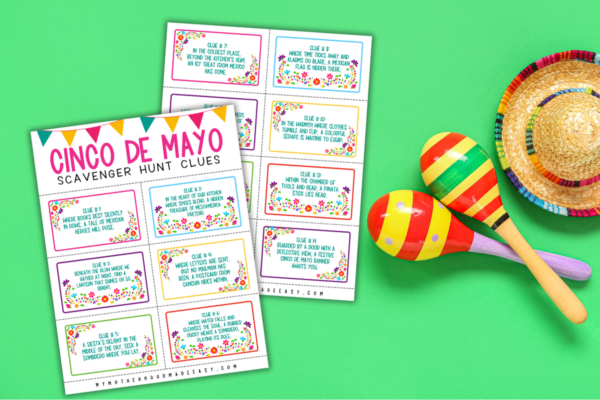 FREE Printable Cinco De Mayo Scavenger Hunt PDF for Kids