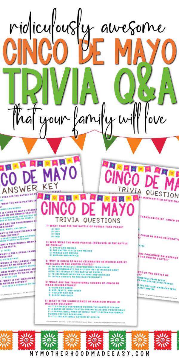 Free Printable Cinco De Mayo Trivia Questions & Answers PDF