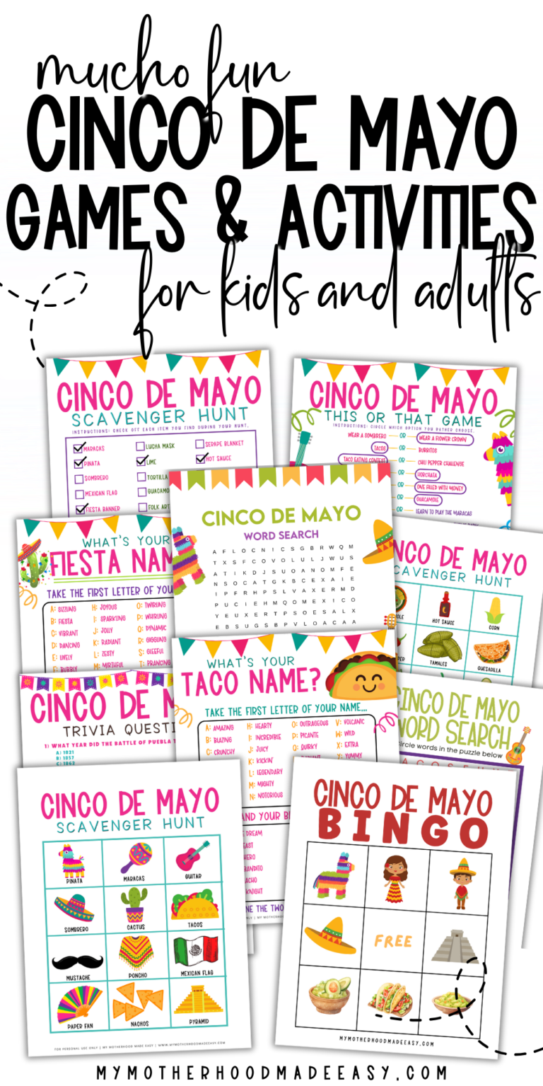 Super Fun Cinco de Mayo Party Games & Activities – My Motherhood Made Easy