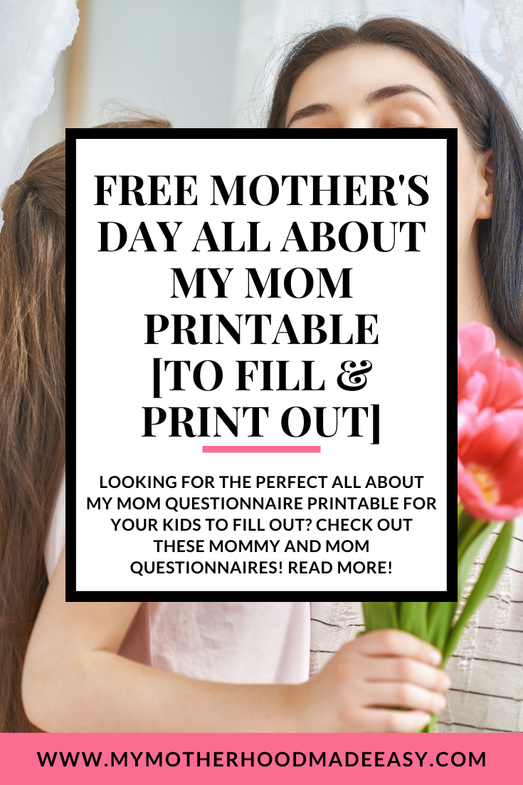 mother's day printable – My Motherhood Made Easy