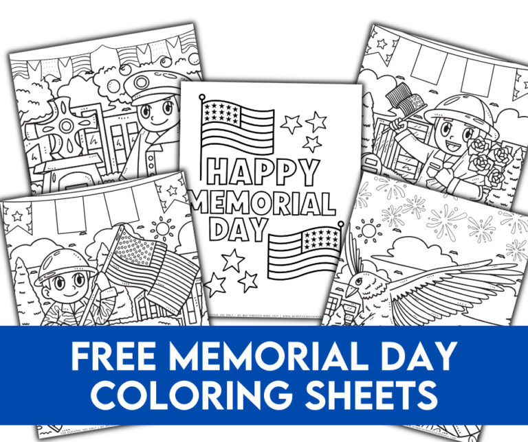 10+ Free Printable Memorial Day Coloring Pages for Kids 2024