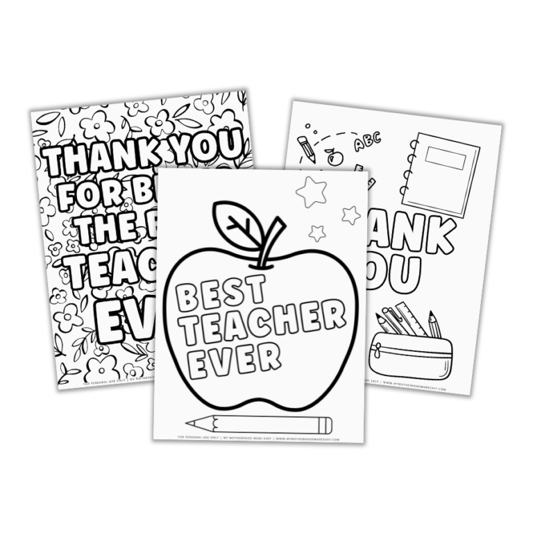 FREE Printable Teacher Appreciation Coloring Pages (PDF) – My ...
