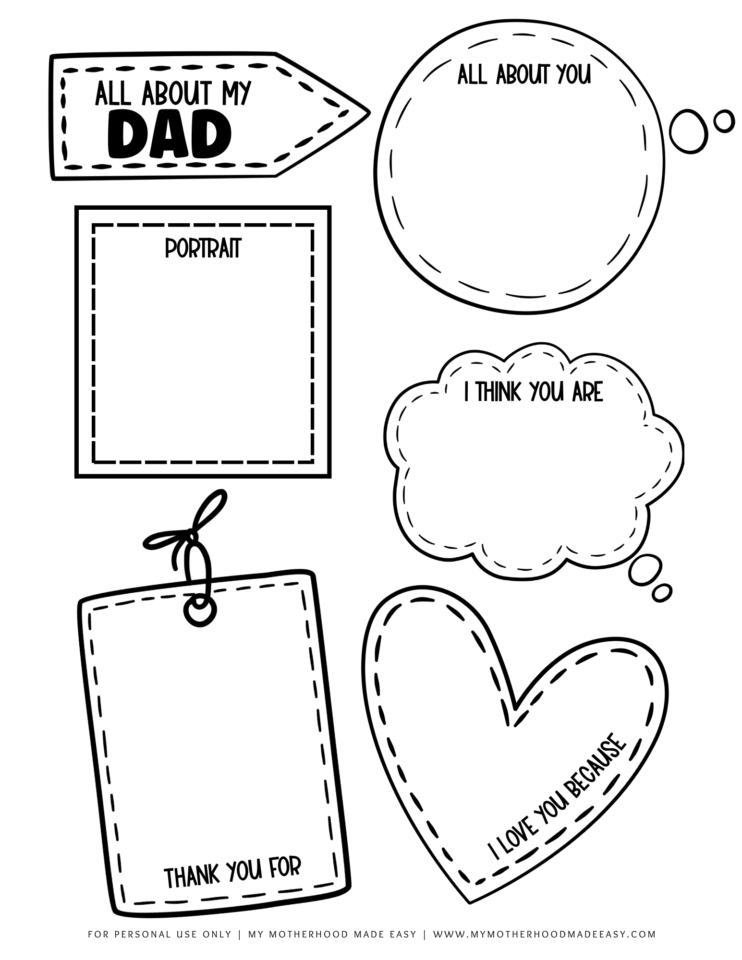 FREE All About My Dad Printable for Father’s Day Interview
