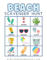 FREE Beach Scavenger Hunt Printable PDF for Kids (2025)