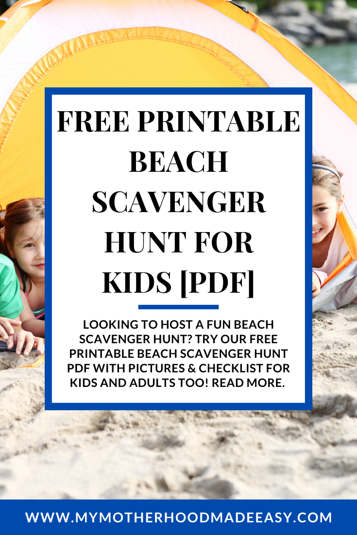 FREE Beach Scavenger Hunt Printable PDF for Kids (2025)