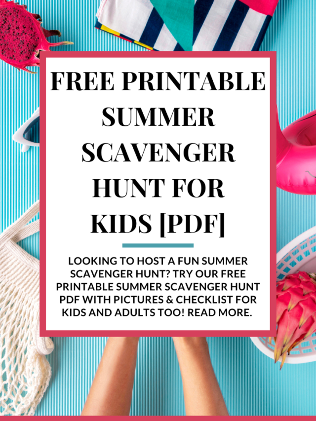 FREE Beach Scavenger Hunt Printable PDF for Kids (2025)