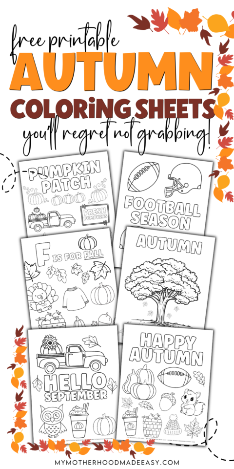 13 FREE Autumn Fall Coloring Pages (PDF)(2025)