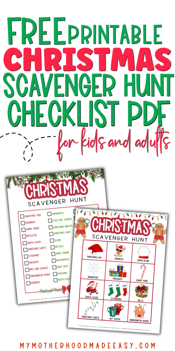 FREE Printable Christmas Scavenger Hunt + Clues for Kids 2025