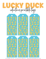 FREE Lucky Duck Valentine Printable Gift Tags & Cards (PDF)