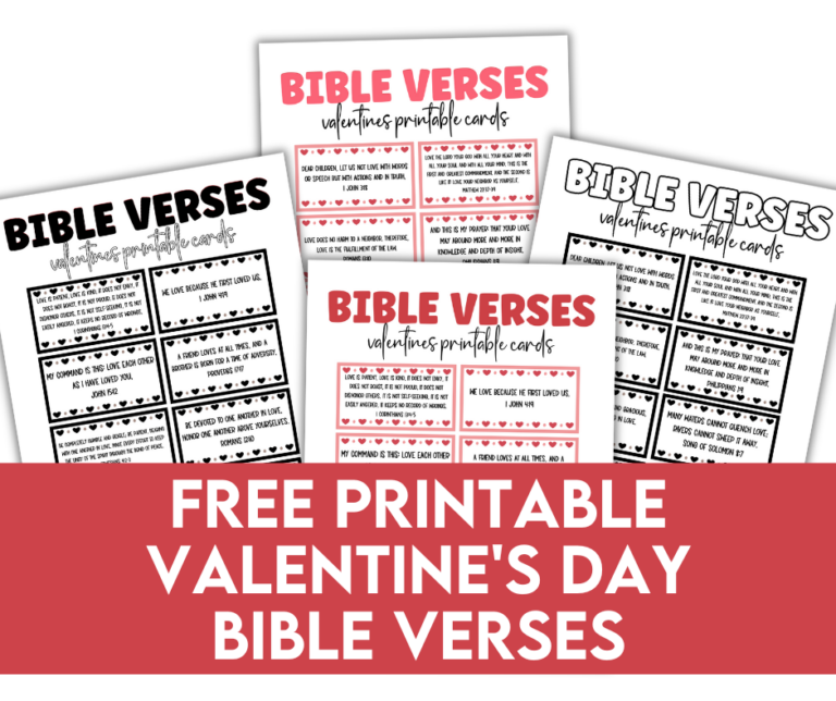 14+ Free Printable Valentine’s Day Bible Verses (2025)