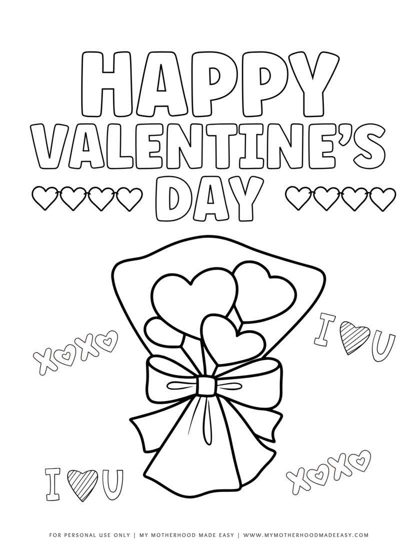 FREE Printable Valentine’s Day Heart Templates, Cards + More