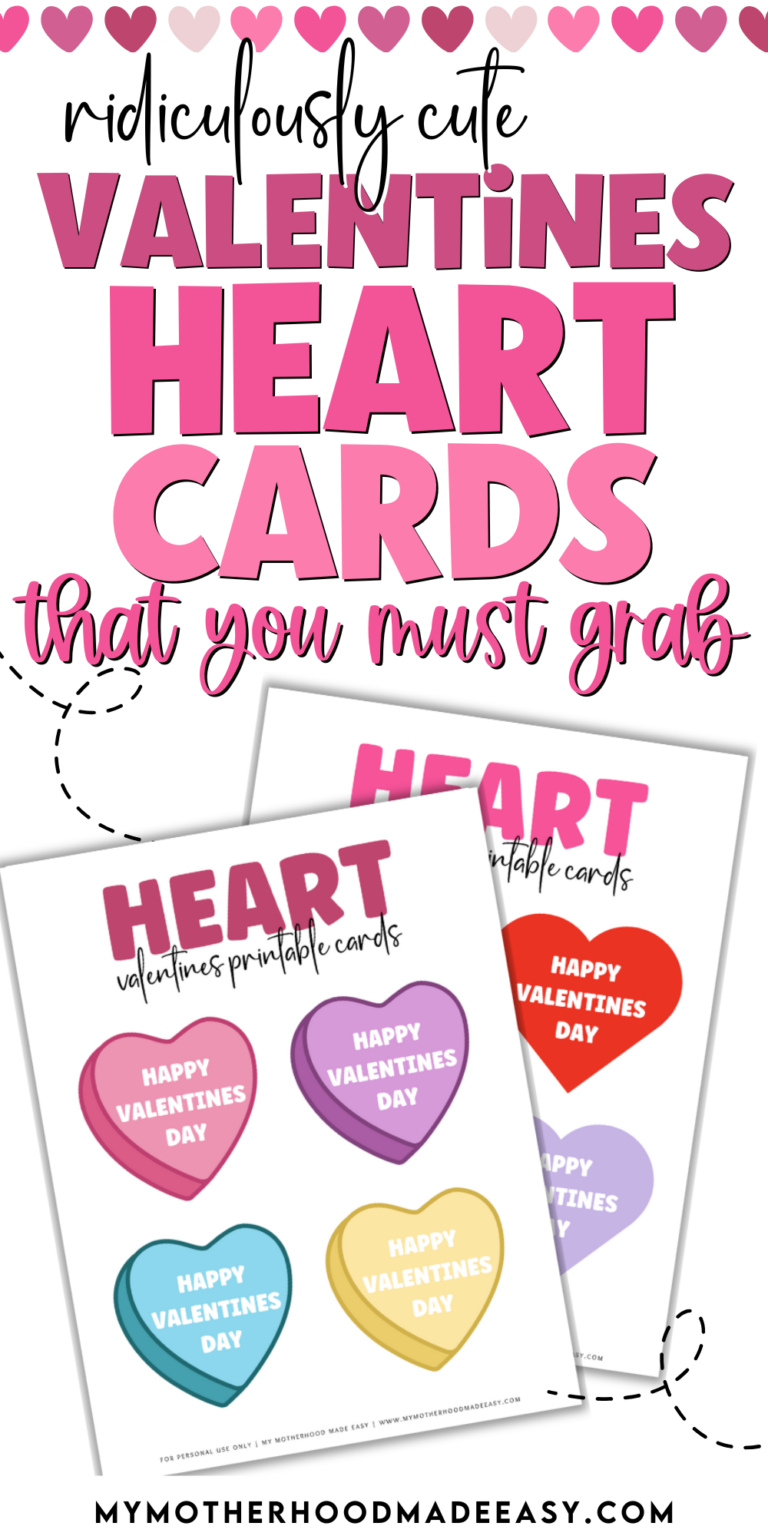 FREE Printable Valentine’s Day Heart Templates, Cards + More